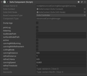 SofaUnity - Feature - Interactions - InfinyTech3D